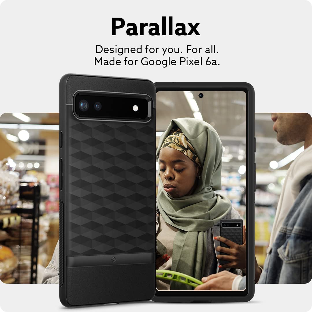 Caseology Parallax Compatible with Google Pixel 6a Case 5G (2022) - Matte Black