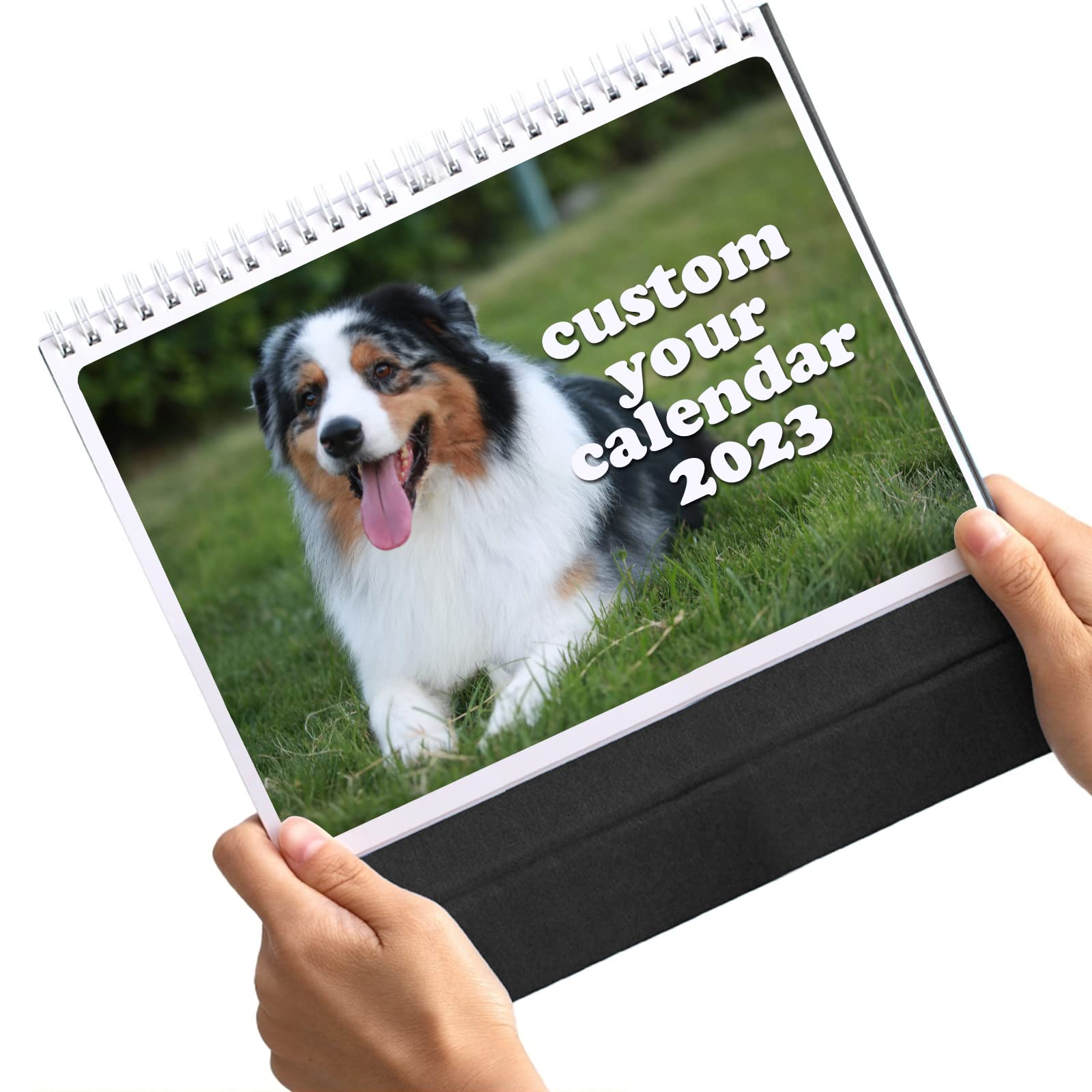 Personalized Desk Custom Calendar 2024 Personalized Calendar with Your Photo/Pet Photo, 13 Pictures Calendar DIY Gifts for School, Office, Home,Wedding Gift