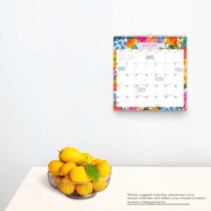 Bonnie Marcus | 2024 12 x 12 Inch 18 Months Monthly Square Wire-O Calendar | Sticker Sheet | July 2023 - December 2024 | Plato | Fashion Designer Stationery