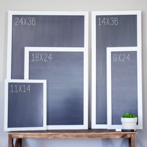 Chalkboard Calendar, 24x18 or 36x24 Horizontal Framed Dry Erase Calendar, Free Customization, Reusable 18x24 Customized Dry Erase Wall Calendar, Family Framed Calendar, perpetual calendar