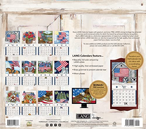 LANG OLD GLORY 2023 WALL CALENDAR