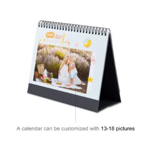 Custom Desk Photo Calendar 2023 - Monthly Custom 12 Pictures blotter Calendar DIY Gift Perfect for Planning and Organizing for Home Decoration or Office(Style 7)