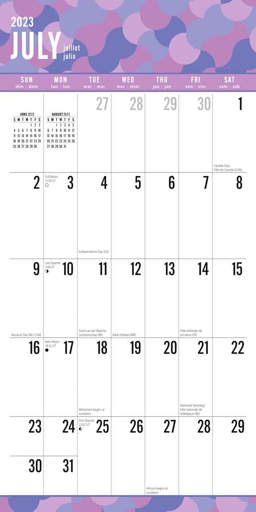 Large Print | 2024 12 x 24 Inch 18 Months Monthly Square Wall Calendar | July 2023 - December 2024 | Matte Paper | Plato | Easy to See Large Font