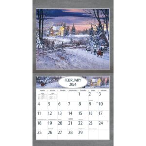 LANG Hockey Hockey Hockey 2024 Wall Calendar (24991001916)