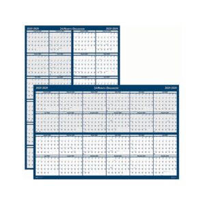 house of doolittle 2023-2024 2-year laminated reversible wall calendar, horizontal/vertical, 24 x 37 inches, january - december (hod3964-23)