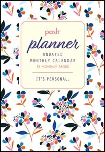 posh: undated monthly pocket planner calendar