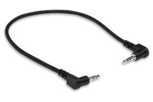 hosa cmm-100.8rr right angled 3.5 mm trs stereo interconnect cable, 8 inch