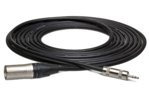 hosa mmx-001.5 camcorder microphone cable, hosa 3.5 mm trs to neutrik xlr3m, 1.5 ft