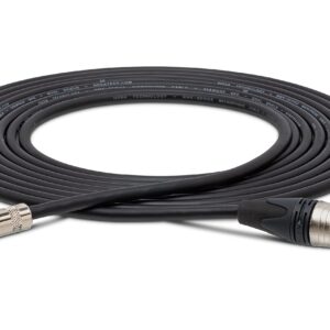 Hosa MXM-001.5 Camcorder Microphone Cable, Neutrik XLR3F to Hosa 3.5 mm TRS, 1.5 ft