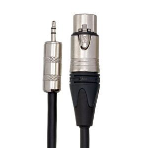 Hosa MXM-001.5 Camcorder Microphone Cable, Neutrik XLR3F to Hosa 3.5 mm TRS, 1.5 ft