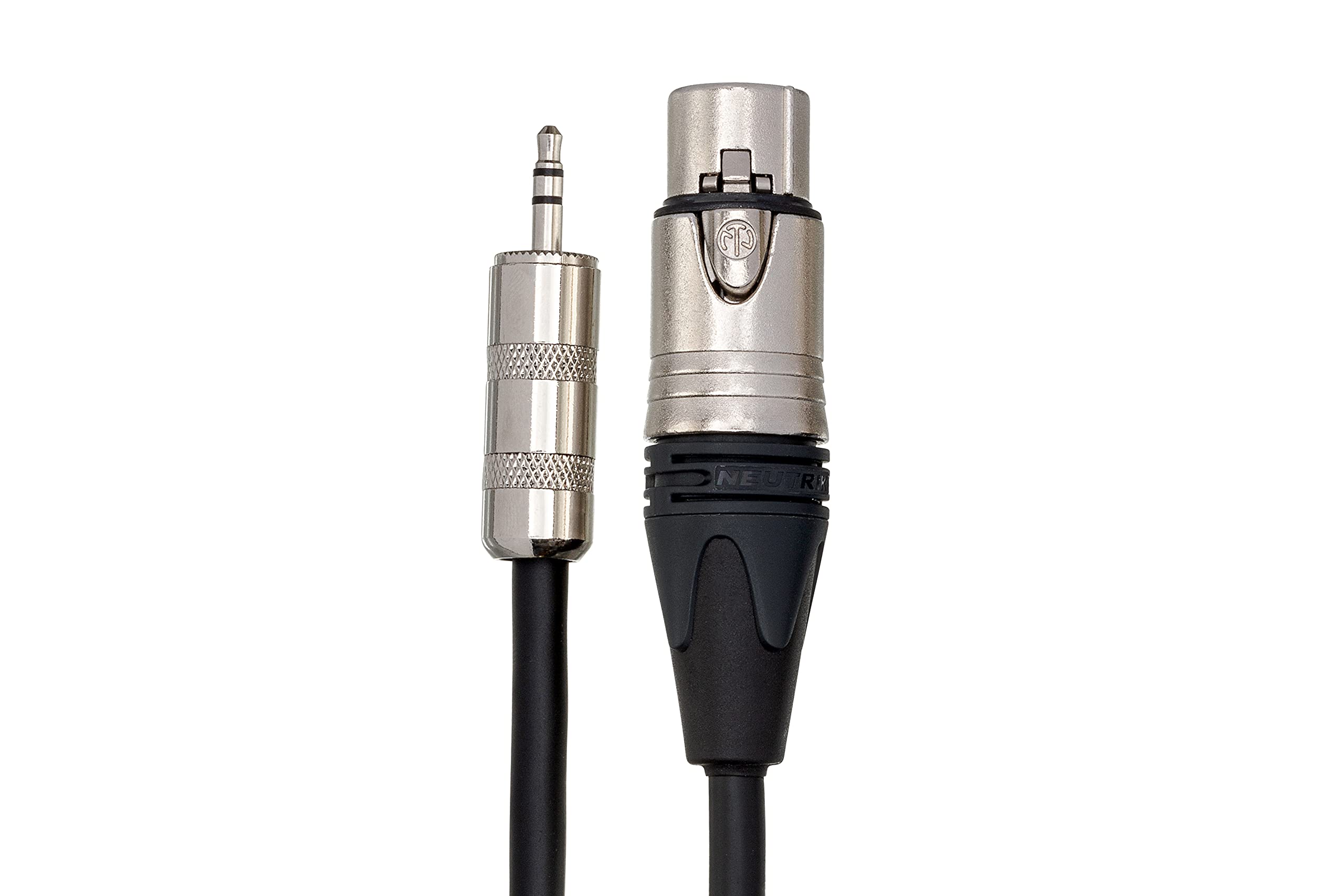 Hosa MXM-001.5 Camcorder Microphone Cable, Neutrik XLR3F to Hosa 3.5 mm TRS, 1.5 ft