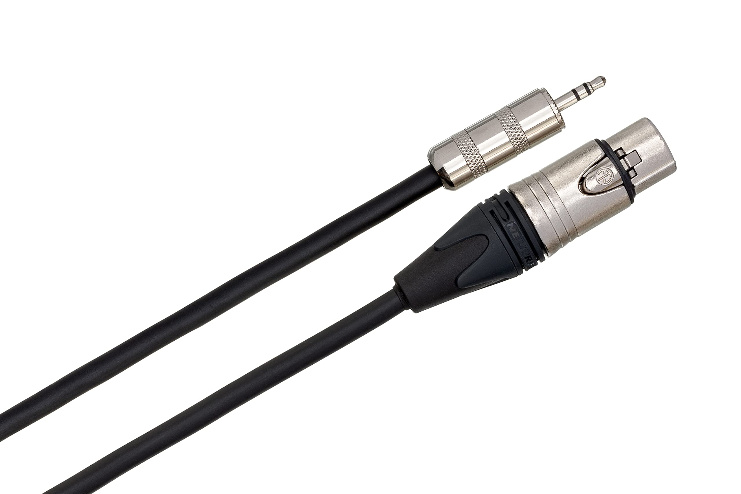 Hosa MXM-001.5 Camcorder Microphone Cable, Neutrik XLR3F to Hosa 3.5 mm TRS, 1.5 ft