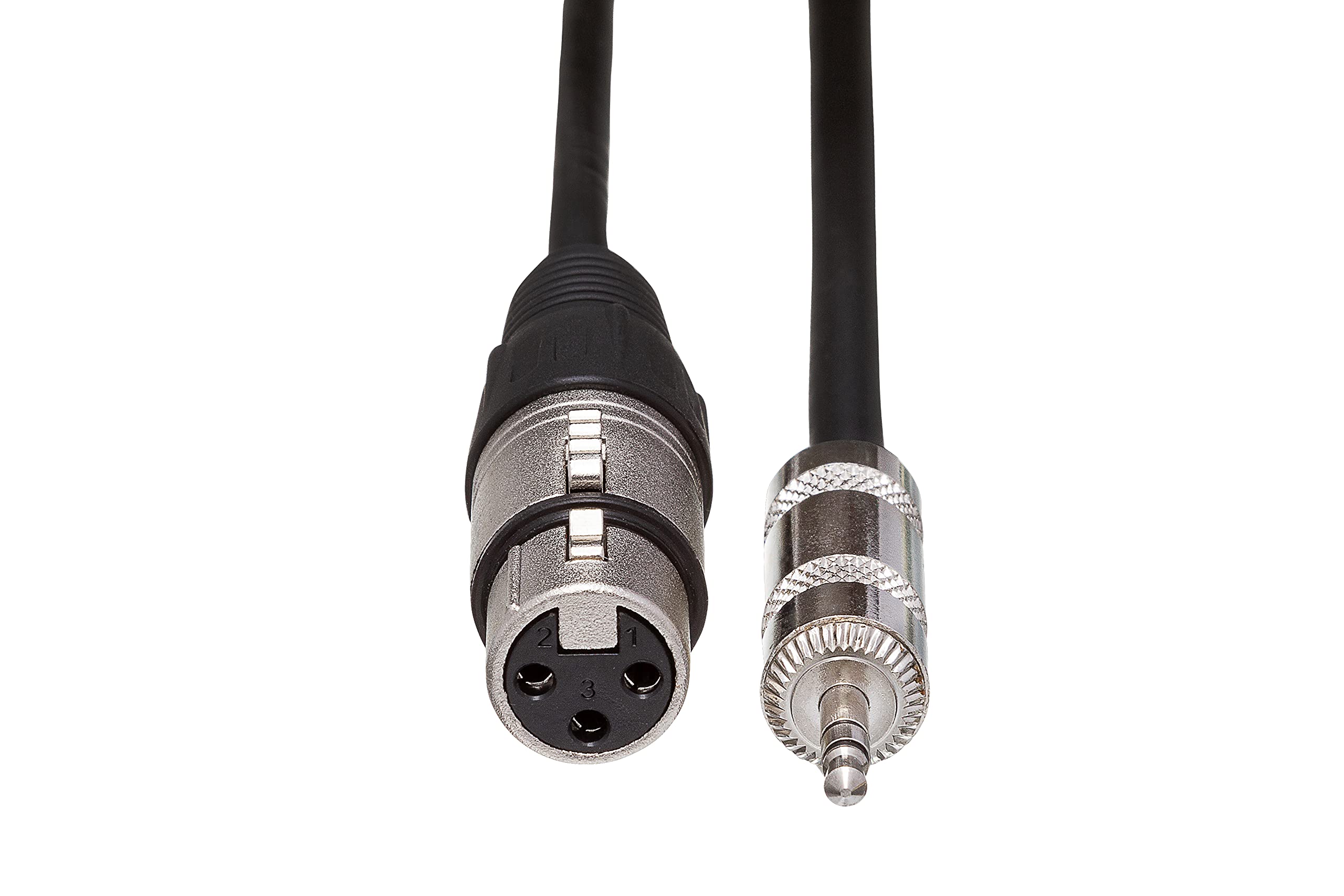 Hosa MXM-001.5 Camcorder Microphone Cable, Neutrik XLR3F to Hosa 3.5 mm TRS, 1.5 ft