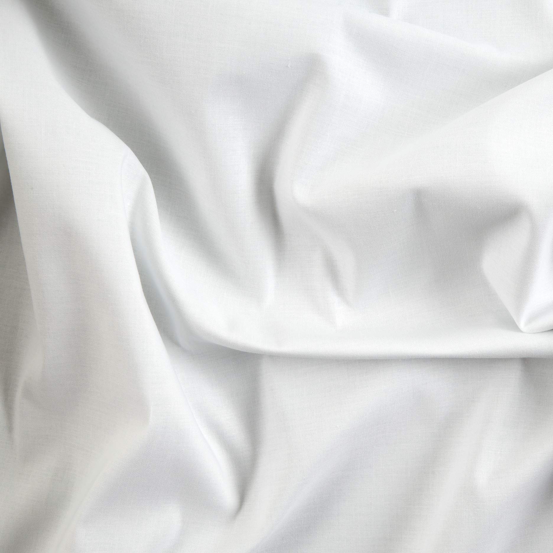 Cotton Broadcloth White, Quilting Fabric by the Yard