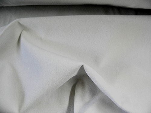 SyFabrics 100% Cotton Velvet Fabric 56 inches Wide White