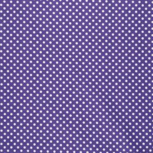 mook fabrics cotton polka dot, purple cut by the yard