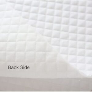 Premium Pre Quality Quilted Cotton Fabric by The Yard 44" Solid, Unbleached Cotton, Linen (Snow White(B2220))