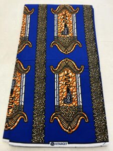 african guaranteed wax block prints fabric/african ankara wrapper fabric wax fabrics /-sell by 6 yards-100% cotton-for dresses- royal-blue, orange, black, white