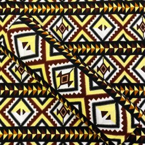 Exclusive Angola Ankara Design-Red, Ivory-Cream, Brown, White, Black -African Wax Print Fabrics- Sell for 6 Yards- 100% Cotton