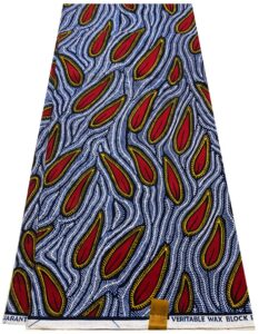 african guaranteed wax block prints fabric/african ankara wrapper fabric wax fabrics /-sell by 6 yards-100% cotton-for dresses-red,dark-blue,white,black