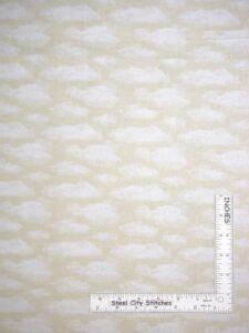 flashphoenix quality sewing fabric –cloud sky white and cream clouds 100% cotton fabric qt faith religious by the 36x44 inch by the yard