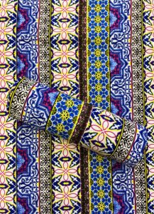 veritable wax prints- blue, white, yellow, pink, black, olive-green -african wax print fabrics- sell for 6 yards- 100% cotton