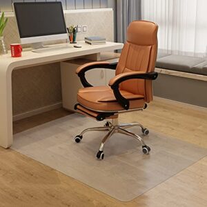 HOMEK Chair Mat for Hardwood Floor, 60”x 46” Office Chair Mat, Floor Mat for Office Chair, Clear Desk Chair Mat for Computer Desk