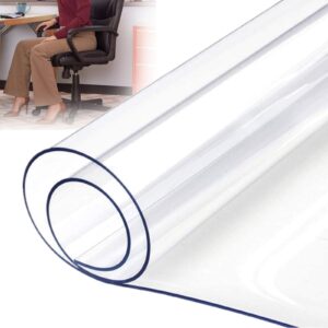 office chair carpet mat clear pvc desk floor mats office chair pad for carpet 0.04" 0.06" thick for home office tile carpet custom size (color : t1.5mm/0.06")