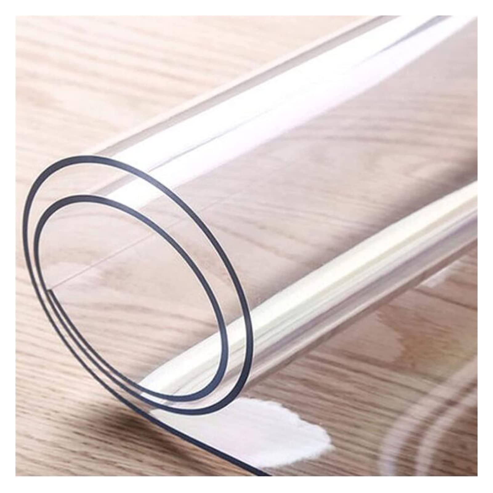 Clear PVC Desk Chair Mat Transparent PVC Super Grip Anti-Static Durable & High Impact Strength Perfect Plastic Clear for Home Office Desk,Office Chair Mat for Floor Protection,1mm,100-160cm Wide, for