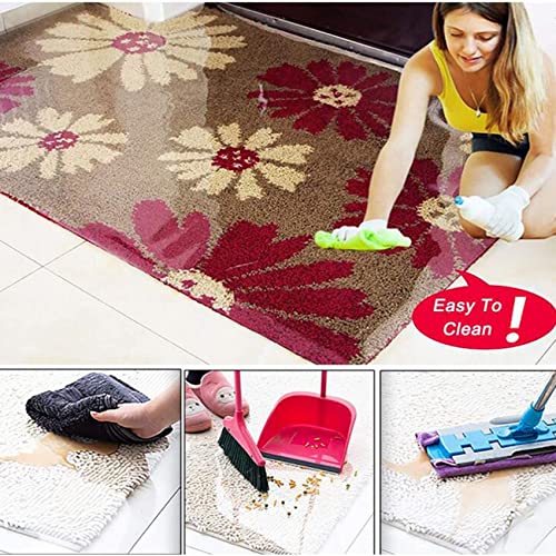 Clear PVC Desk Chair Mat 1.5mm Area Rugs Chair/Dining Table Floor Protector Mat,Transparent Nonslip Wear Resistant Desk Mat for Office Hallway Kitchen, 80/100/120/140cm Wide for Office & Home (Color