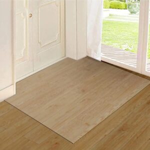 clear pvc desk chair mat area rugs office desk chair/dining table floor protector mat, hd transparent carpet hallway hardwood floors mat protect pad, non-skid, waterproof, 80/100/120/140cm wide for of