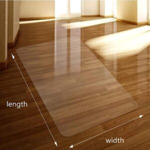 Clear PVC Desk Chair Mat 2mm Rectangle PVC Floor Mats Protector Home Desk Chair Hard Wood/Runner Waterproof Protector/Plastic Table Cover - Multipurpose Rectangular Vinyl Roll, Anti-Oxidation, 160/170