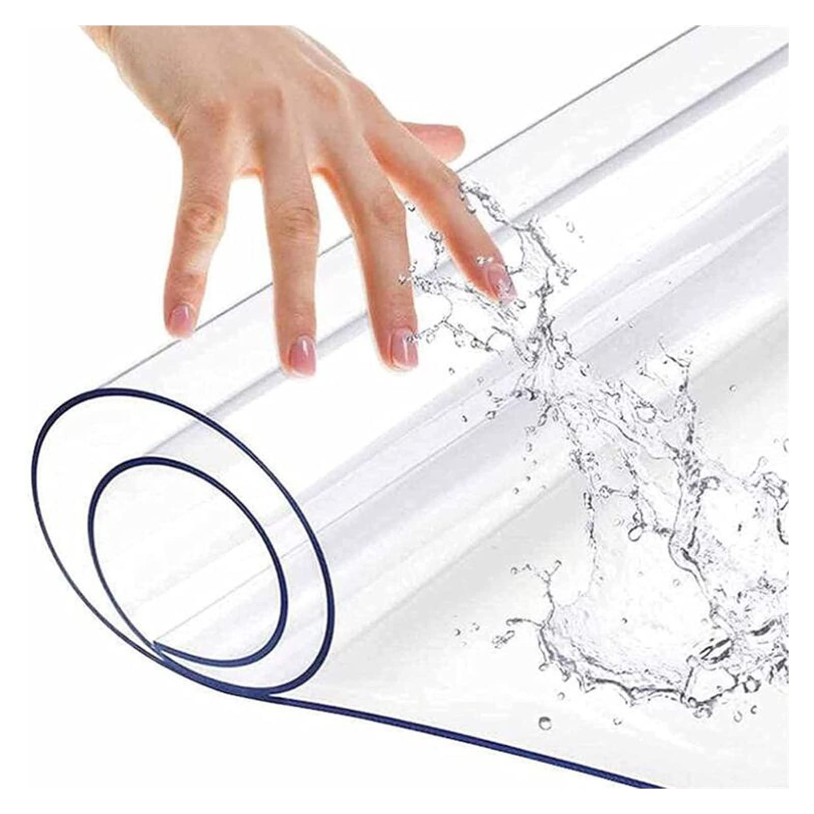 Clear PVC Desk Chair Mat 1.5mm Chair Mat For Floor Protection, Pvc Clear Transparent, Plastic Carpet Wooden Floor Protector Household Waterproof Non-slip Mat,85/105/125/145/165cm wide,100-600cm for Of