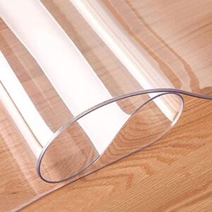 Clear PVC Desk Chair Mat,Transparent Floor Mats,Transparent PVC Floor Protection Pad,Table Cloth Protector,Non Slip,Wood/Tile Protection Mat for Office & Home,1.5mm Thick,140cm/160cm Wide,100-300cm l