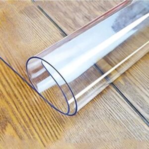 Clear PVC Desk Chair Mat,Transparent Floor Mats,Transparent PVC Floor Protection Pad,Table Cloth Protector,Non Slip,Wood/Tile Protection Mat for Office & Home,1.5mm Thick,140cm/160cm Wide,100-300cm l