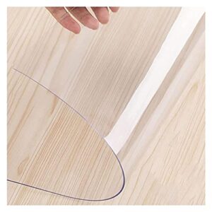 Clear PVC Desk Chair Mat Clear PVC Floor Protector Mat,Office Chair Mat,Plastic Vinyl Floor Runner Protector Waterproof Dustproof,1mm,100-600cm Length,Non-Slip Entrance Door Mats for Office & Home (