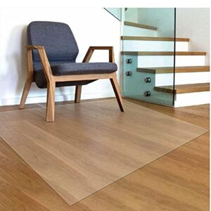 clear pvc desk chair mat office chair mat for hard floors,floor mat,door mats,1.5mm thick,95/115/135/155cm wide,100-600cm length,clear plastic vinyl rug protector cover, family & pet friendly transpar