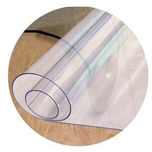 Clear PVC Desk Chair Mat 1.5mm Office Chair Mat for Hard Wood Floors Clear Rectangle PVC Floor Mat Protector Multipurpose Vinyl Roll for Hallway Entryway Foyer Hall Area Rugs,60/80/100/120/140cm Wide