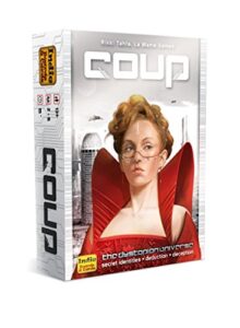 coup - the fast, fun bluffing party game for 2-6 players. perfect for family game night with your teens or friends. can you get away with your bluff? over 1 million copies sold!