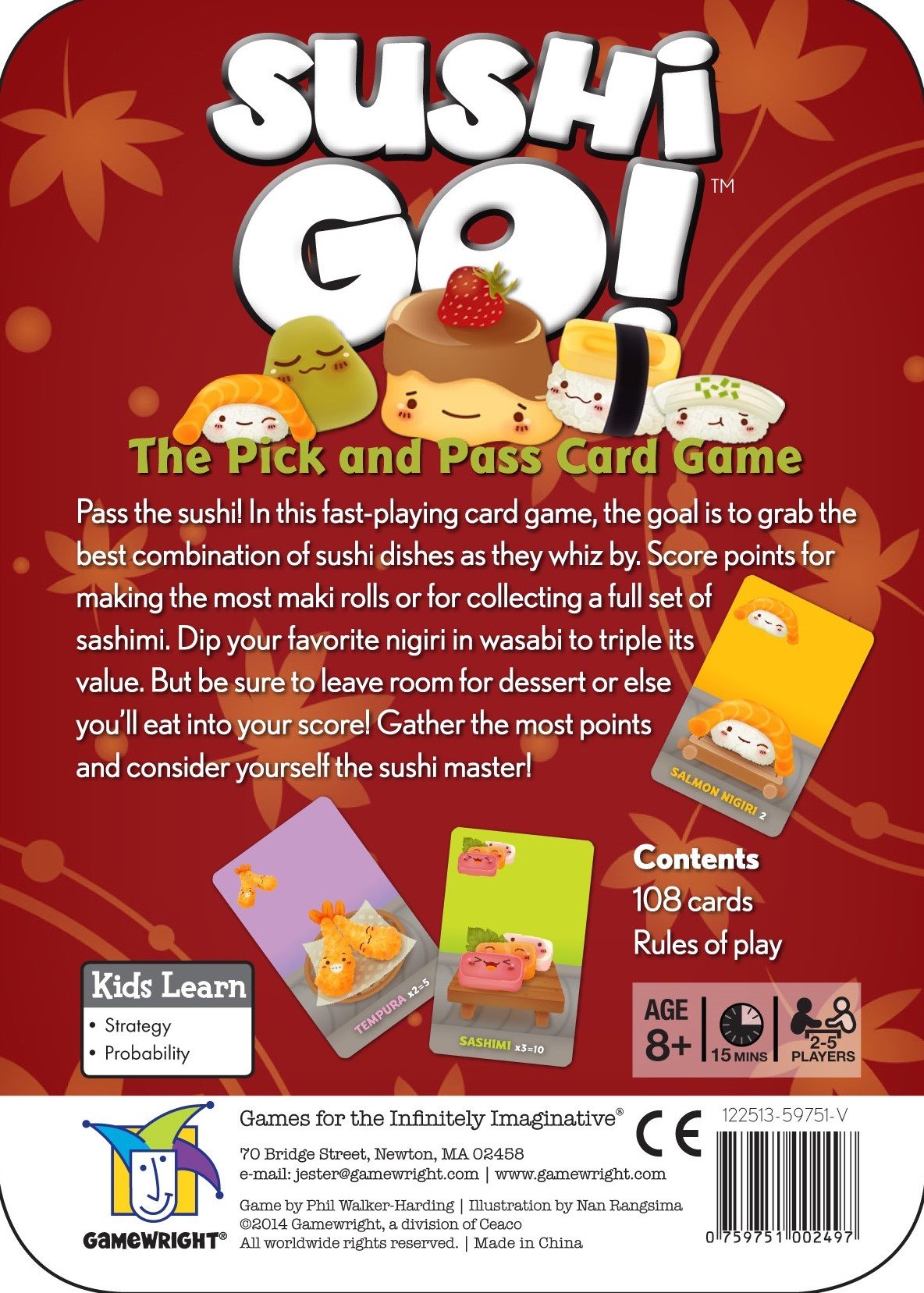 Sushi Go! - The Pick and Pass Card Game