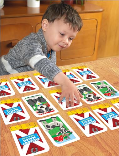 School Zone - Memory Match Farm Card Game - Ages 3+, Preschool to Kindergarten, Animals, Early Reading, Counting, Matching, Vocabulary, and More (School Zone Game Card Series)