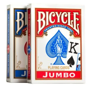 bicycle playing cards, jumbo index, set of 2