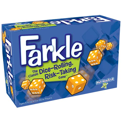 Farkle - Dice Board Game For Family Game Night Fun - Classic Dice-Rolling, Risk-Taking Game, Play With Families, Adults, and Kids Ages 8 and up