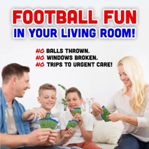 Fourth Down™ - New! The Excitement of Football in a Card Game! As Featured in New York Magazine, Perfect for Gifts, Super Bowl, Parties, and More! Loved by The Whole Family. 2-5 Players, Ages 7+