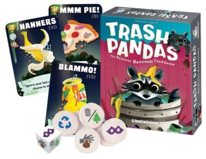 gamewright trash pandas - the raucous raccoon card game - 252