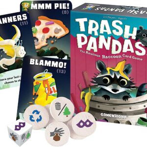 Gamewright Trash Pandas - The Raucous Raccoon Card Game - 252