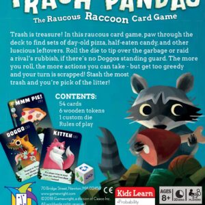 Gamewright Trash Pandas - The Raucous Raccoon Card Game - 252