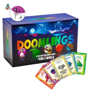 doomlings classic card game (lightning edition) fun family card game for adults teens & kids for game night & travel game | 2-6 players, ages 10+