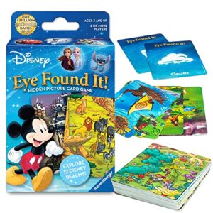 ravensburger world of disney eye found it card game - engaging family fun | immersive disney scenes | skill-building game | fsc-certified materials