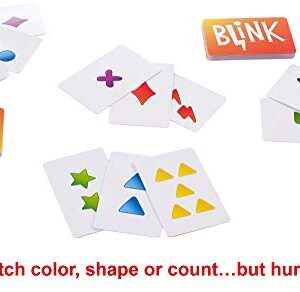 Mattel Games Reinhard Staupe's Blink Family Card Game, Travel-Friendly, with 60 Cards and Instructions, Great for 7 Year Olds and Up